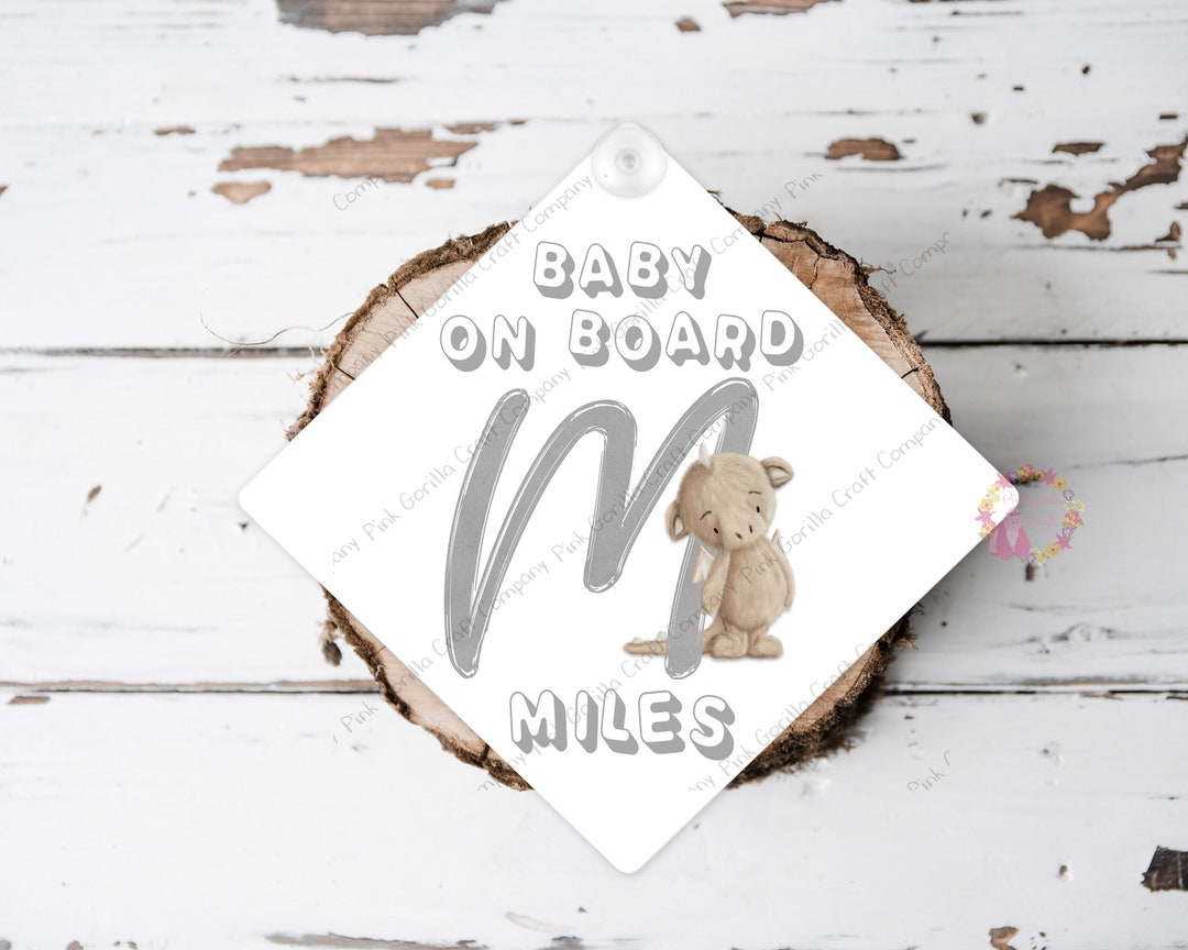 Baby on Board Sign, Child on Board Sign, Car Window Sign, Baby on Board ...