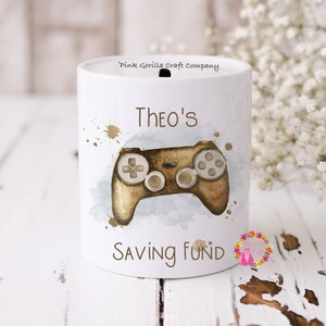 Money Box, Personalised Money Box, Coin Bank, Gamer Money Box, Piggy ...