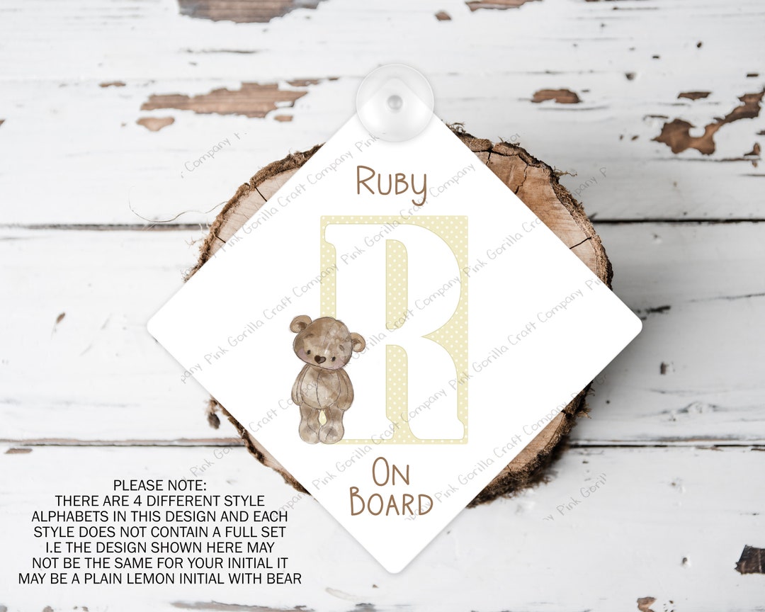Baby on Board Sign, Child on Board Sign, Car Window Sign, Baby on Board ...