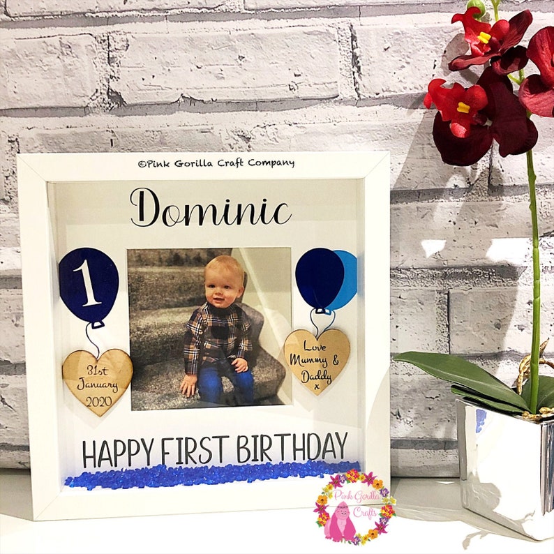 Birthday Frame, 1st Birthday Frame, First Birthday Gift, Personalised ...