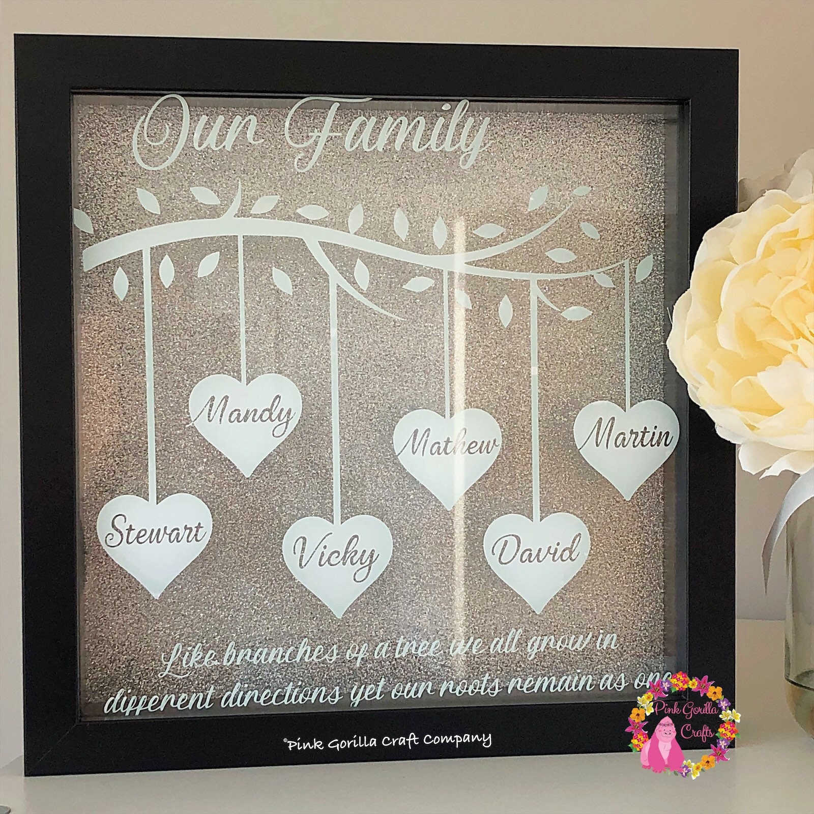 Family Tree Frame Family Frame Our Family Family Gift New | Etsy UK