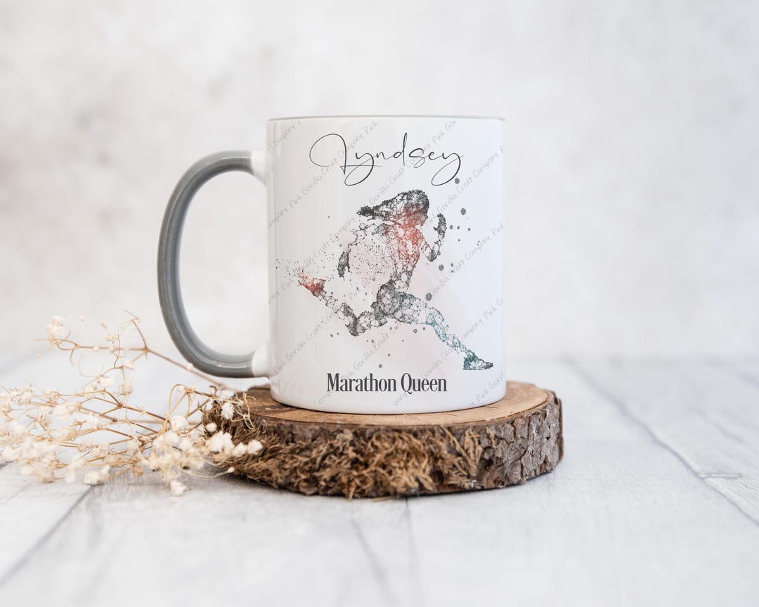 Personalised Mug, Runners Mug, Personalised Runner, Running Girl ...