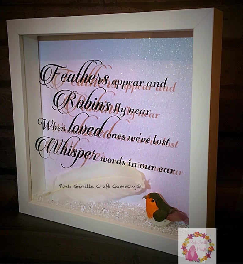 Remembrance Frame Robin Frame in Memory Memorial | Etsy UK