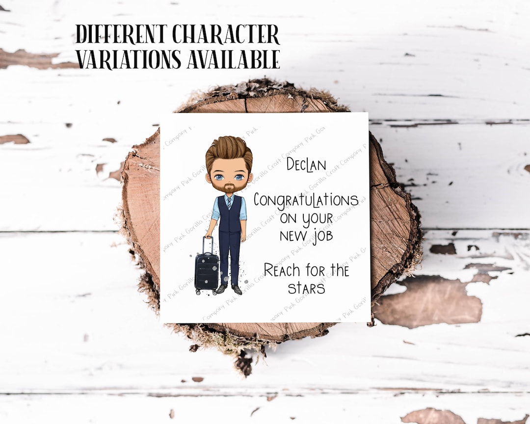 Flight Attendant, Air Hostess, Card for Flight Attendant, Card for Air ...