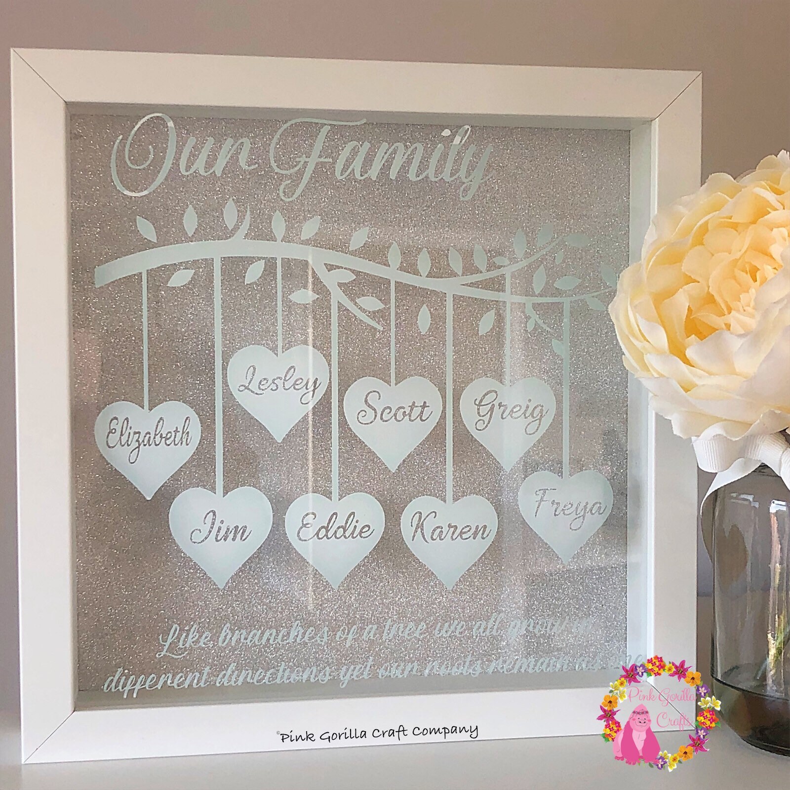 Family Tree Frame, Family Frame, Our Family, Family Gift, New Home Gift ...