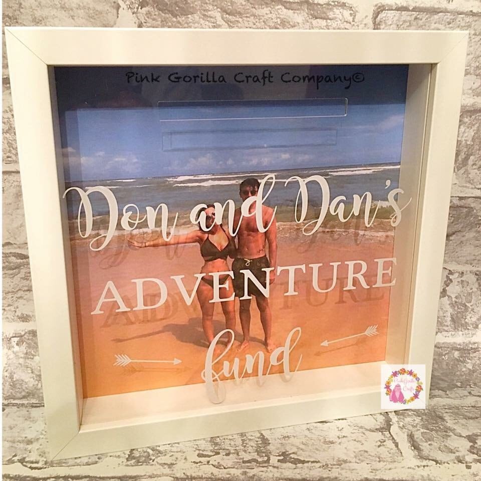 Personalised Money Box Frame Honeymoon Fund Frame Wedding | Etsy UK