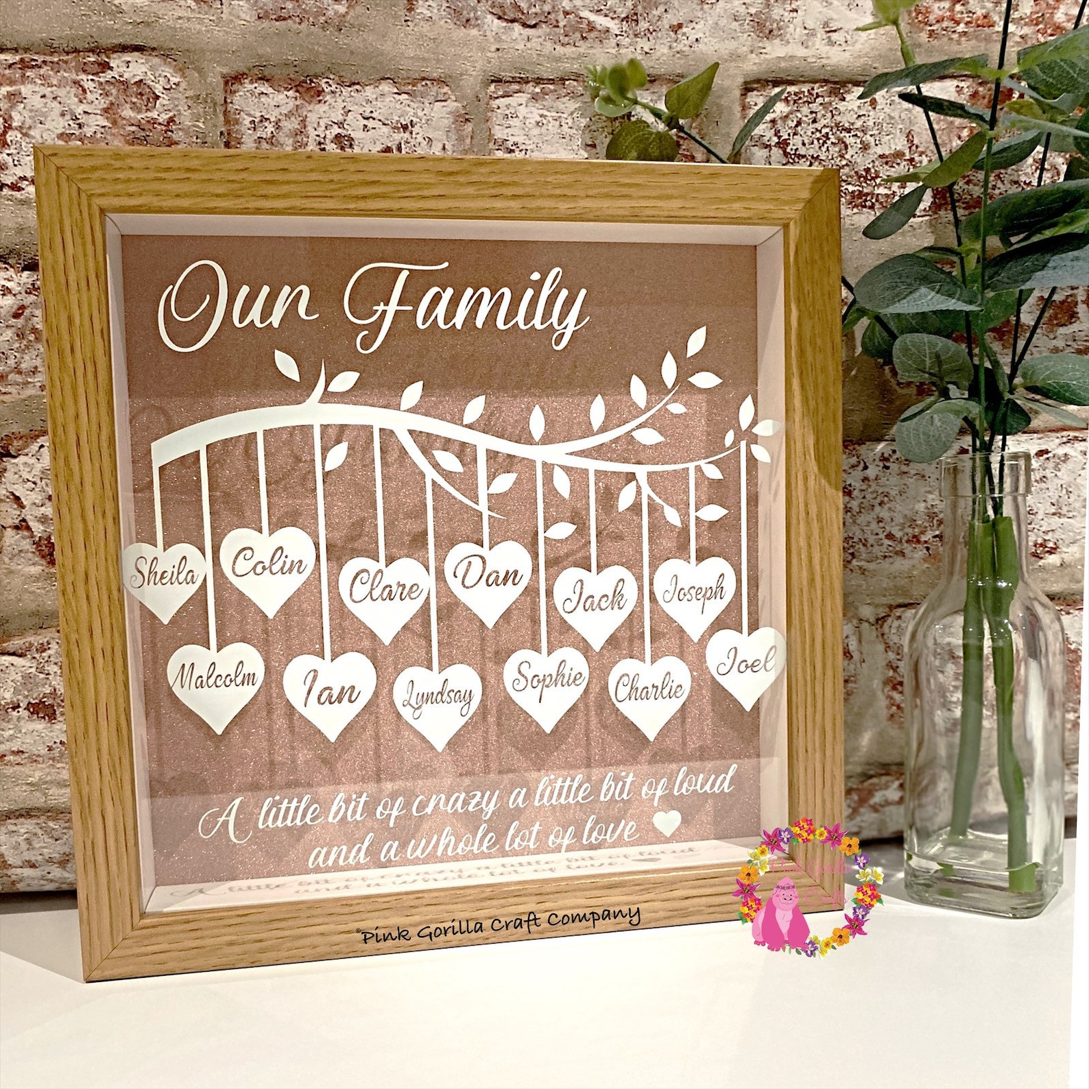 Family Tree Frame Family Frame Our Family Family Gift New | Etsy UK
