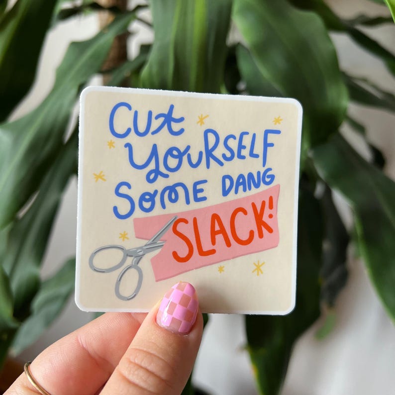 Cut Slack Sticker - Etsy