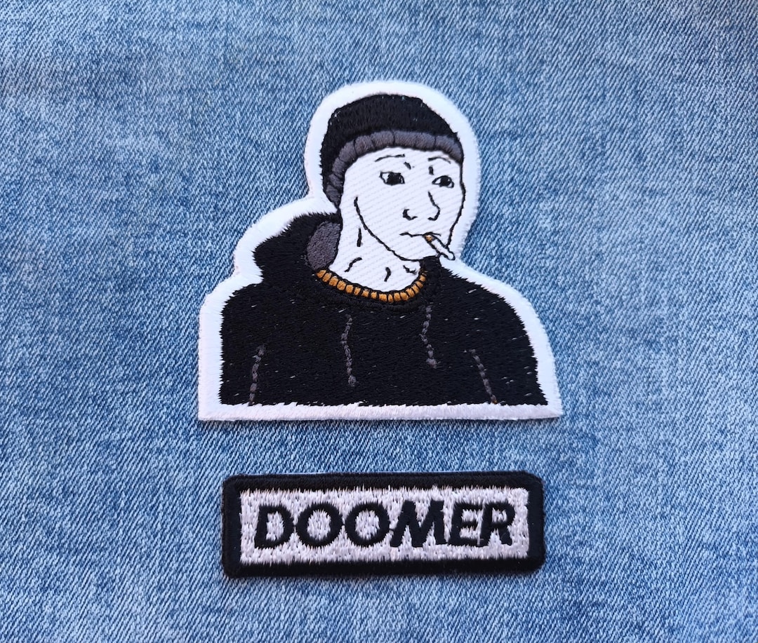 Doomer Guy Embroidered Punk Rock Alternative Meme Jacket Doomer Wave ...