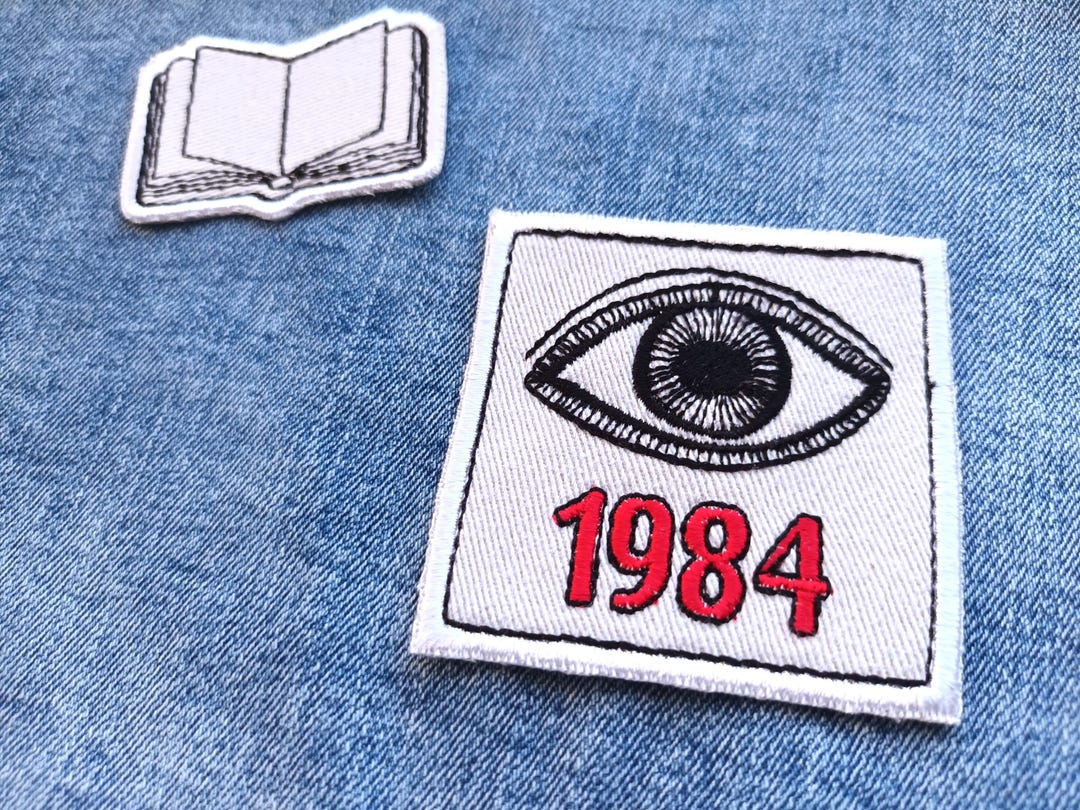 Book 1984 Cover Dystopia Custom Alternative Grunge Iron-on Orwell Patch ...
