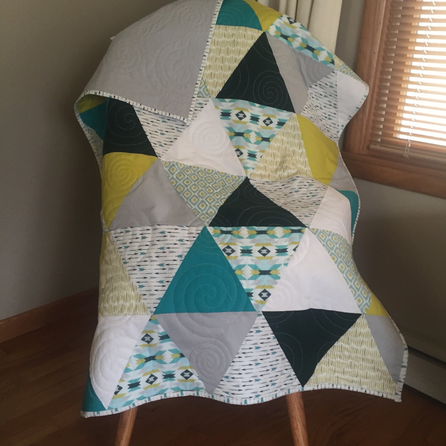 Design Your Own Modern Triangle Quilt - Etsy