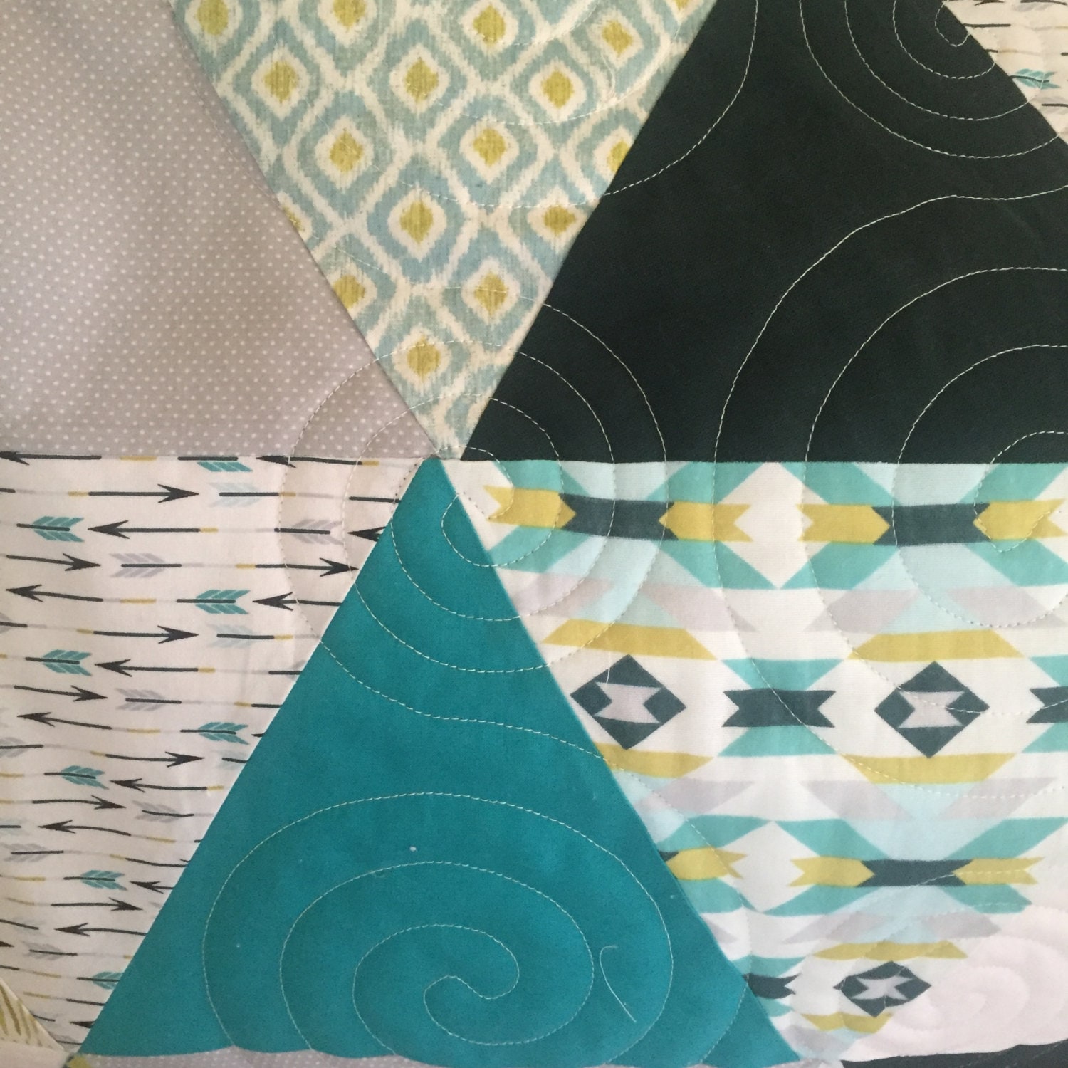 Design Your Own Modern Triangle Quilt - Etsy