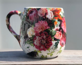 Floral Coffee Mug | Etsy