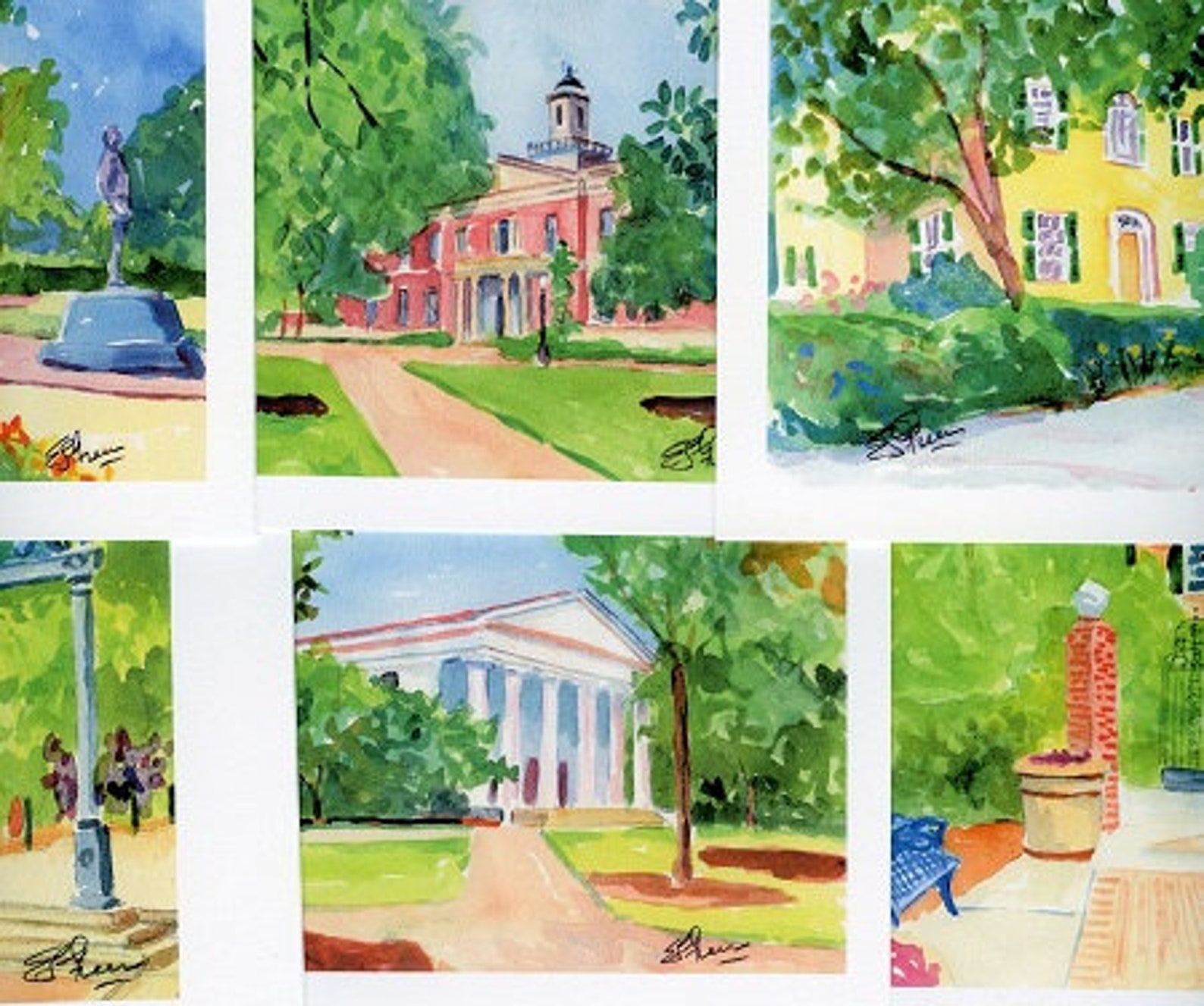 UGA university of Georgianote Cards With Envelopes. 6 Cards, Blank ...
