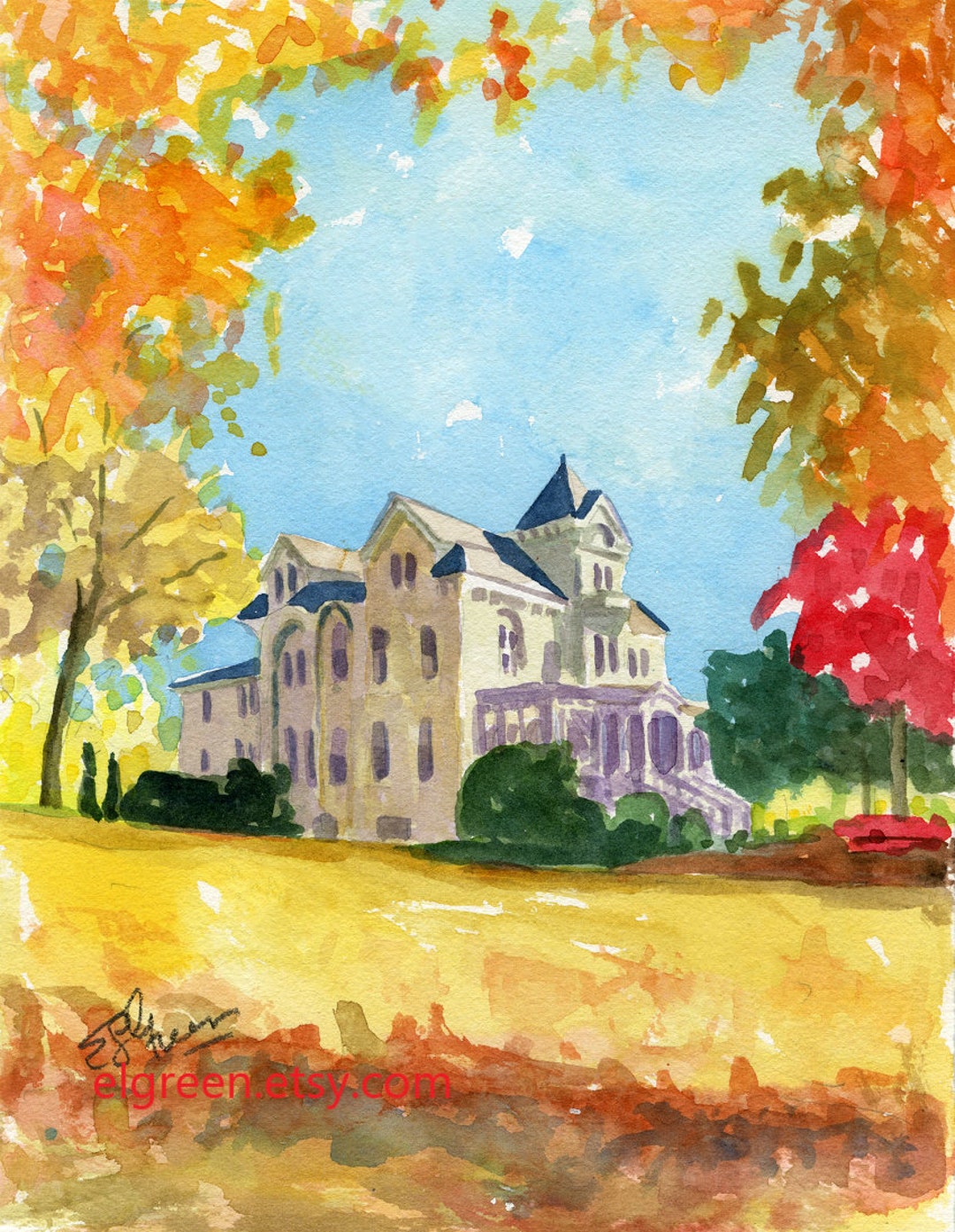 Stuart Hall School-staunton, VA. Note Cards With Envelopes. Giclée ...