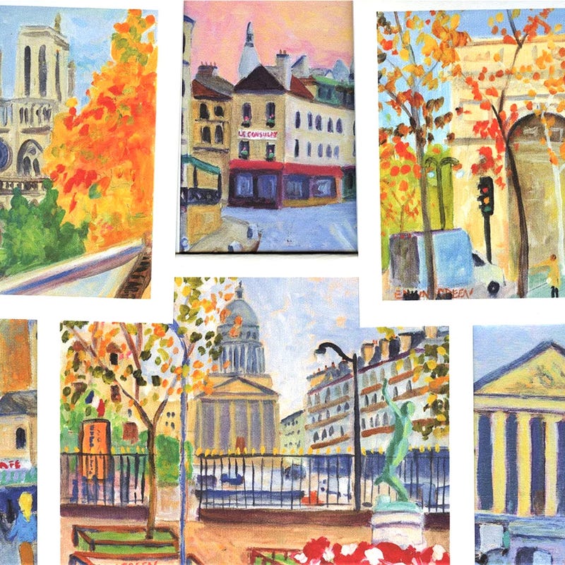 Paris Note Cards - Etsy
