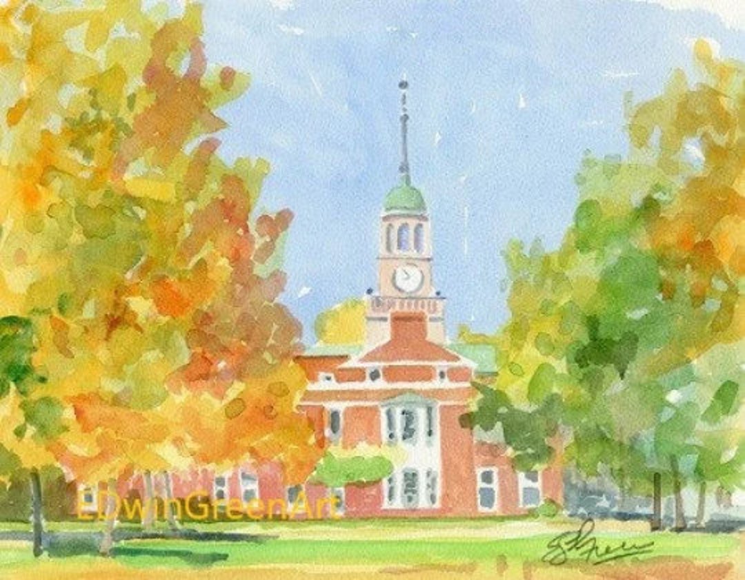Bucknell University-bertrand Library. Giclée Print: Matted 11x14 8x10 ...
