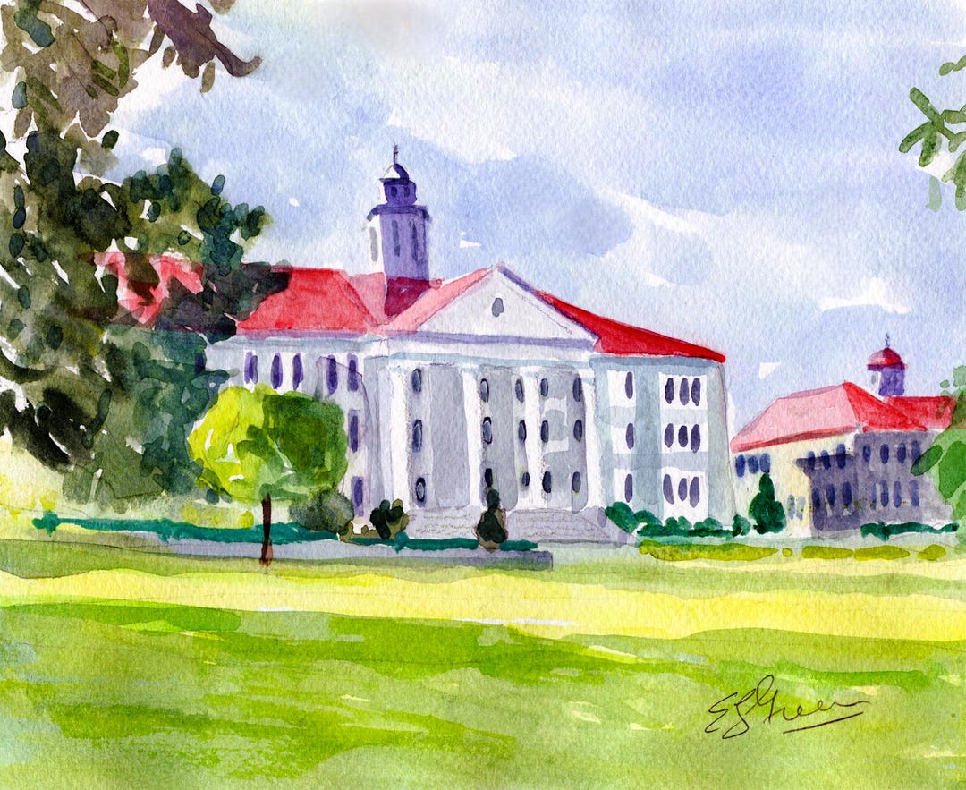 James-madison-university (jmu)-wilson Hall. Giclée Prints and Note ...