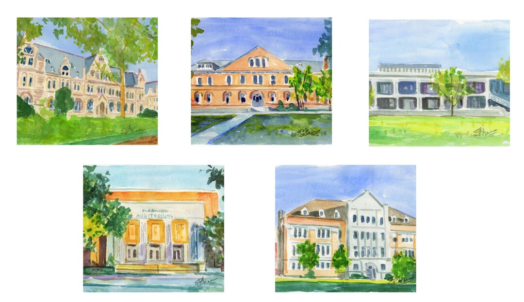 Tulane University-note Cards With Envelopes. Giclée Prints Available ...