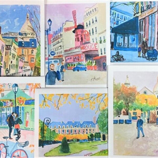 Paris Note Cards - Etsy