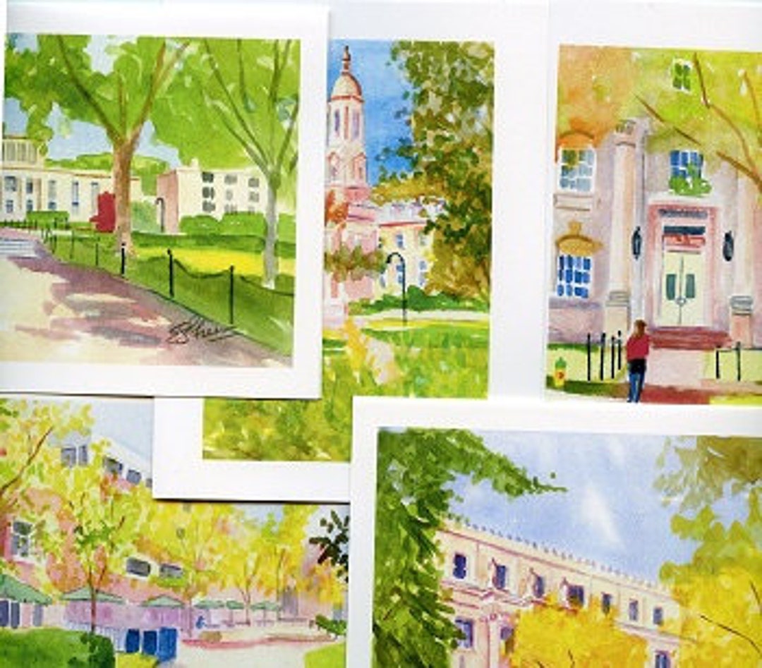 Penn State University PSU Note Cards with Envelopes. Giclée Prints ...