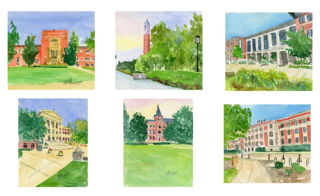 Purdue University Note Cards With Envelopes. Giclée Prints Available ...