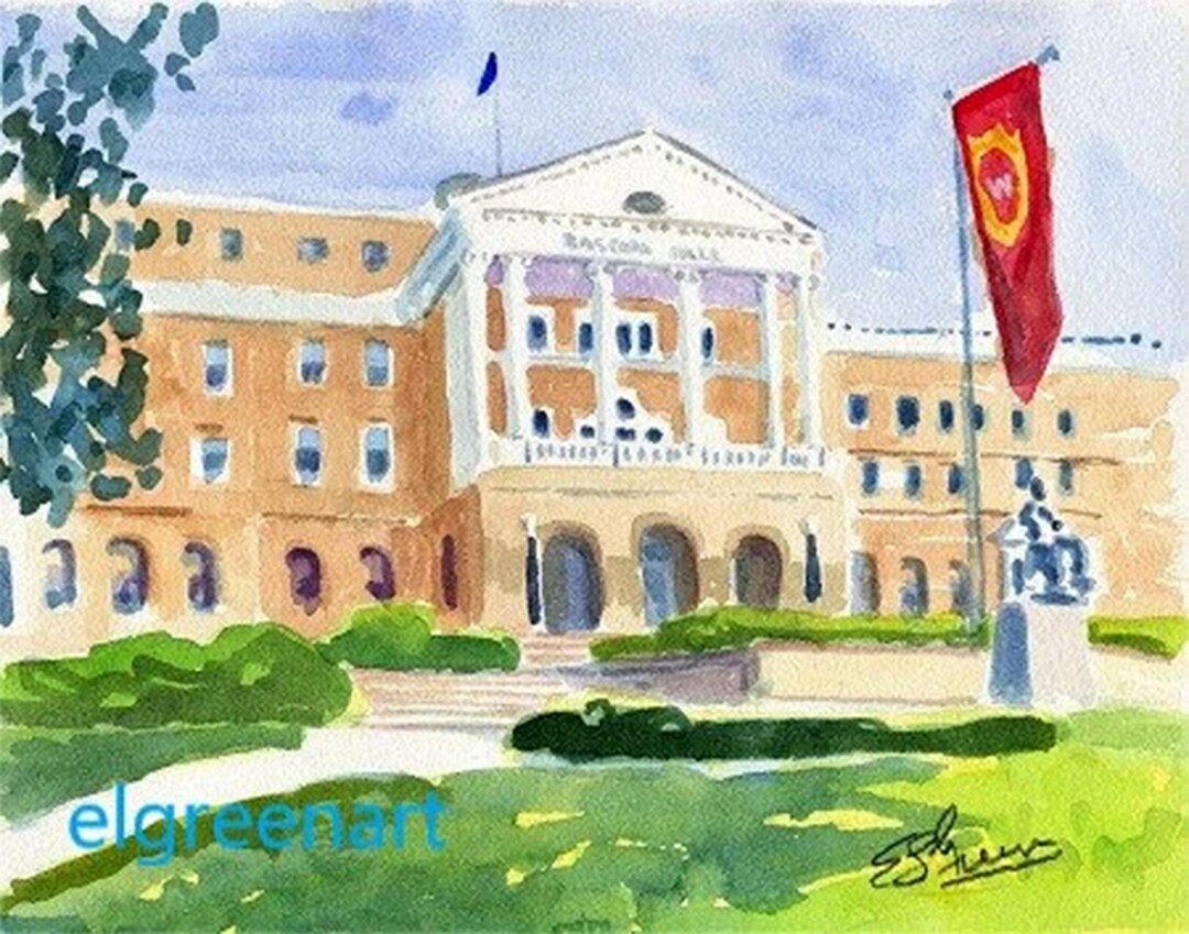 University of Wisconsin Note Cards With Envelopes. Giclée Prints ...