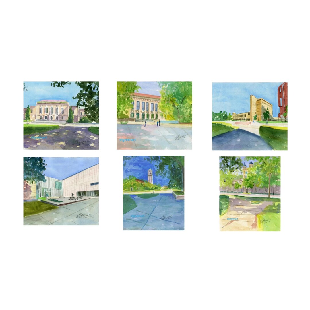 Note Cards With Envelopes of University of Michigan, Ann Arbor, MI ...