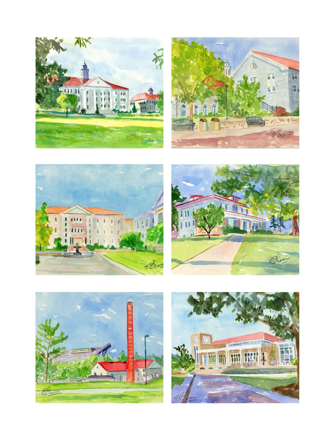 JMU (james-madison-university) Note Cards With Envelopes. Giclée Prints ...