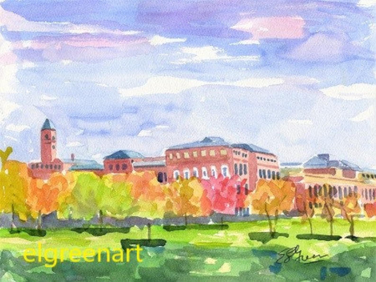 Clemson University Note Cards With Envelopes. Giclée Prints Available ...