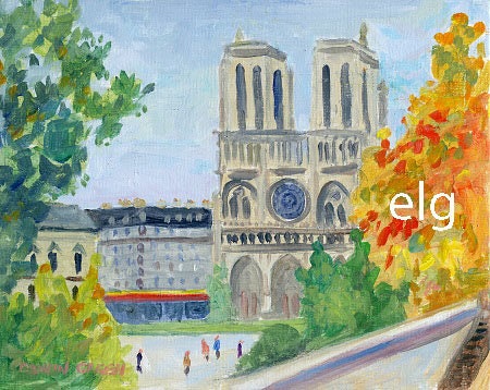 France-paris Note Cards With Envelopes series 1. Set of 6 Different ...