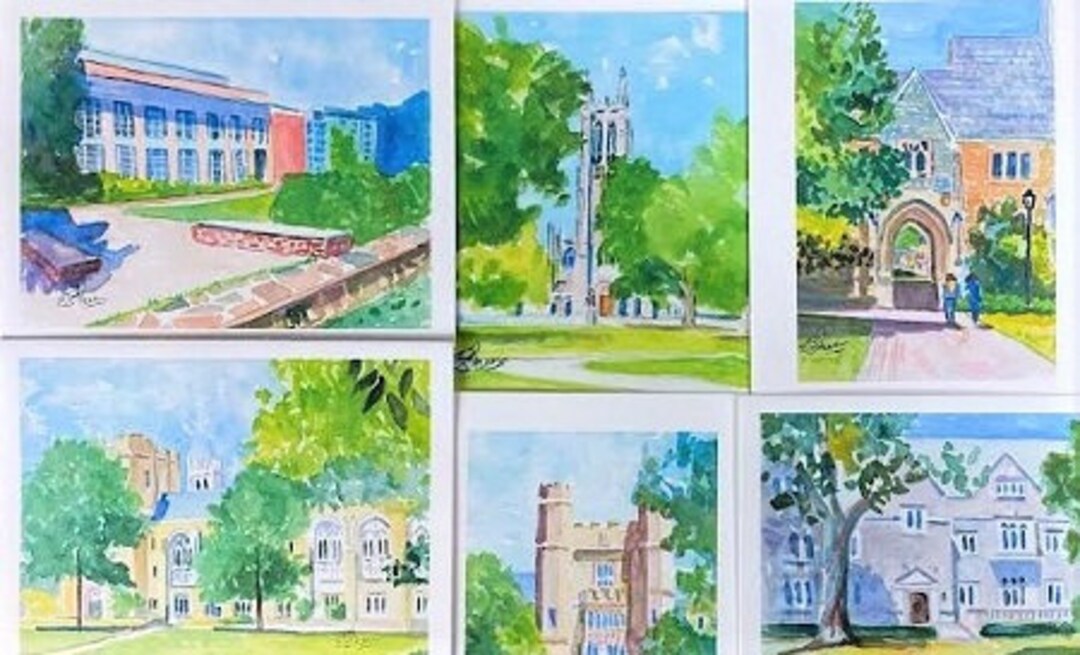 Duke University Note Cards With Envelopes. Giclée Prints Available ...
