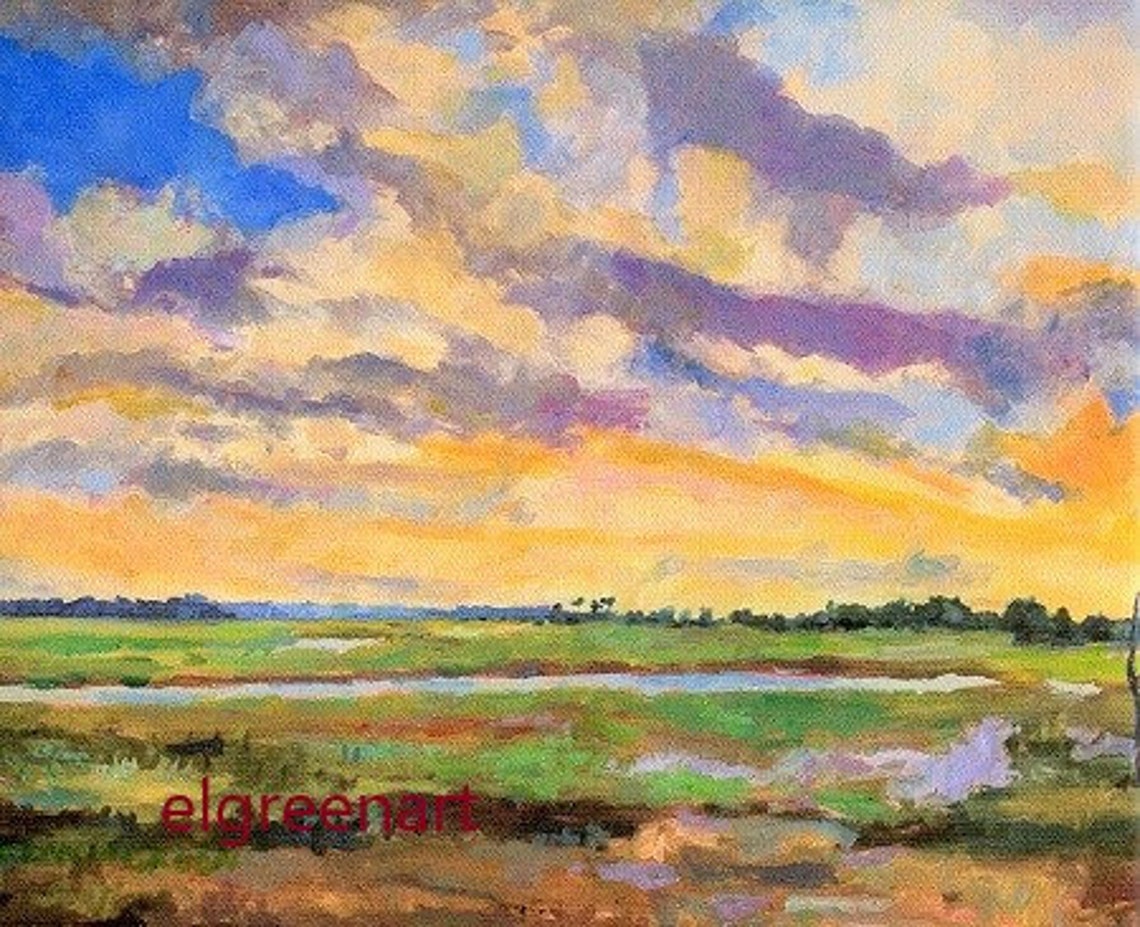 Chesapeake Bay Giclée Print-bavon Marsh-mathews County VA. - Etsy