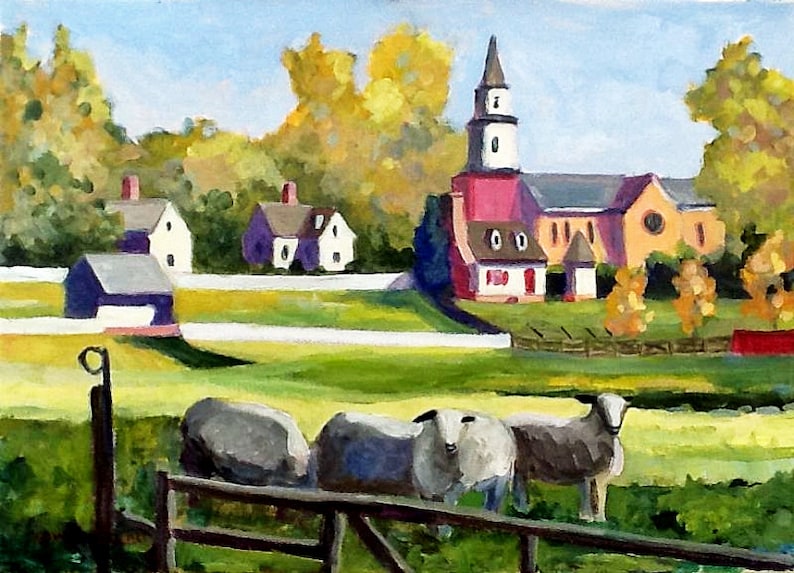 Colonial Williamsburg Giclée Prints-bruton Sheep. Note Cards - Etsy