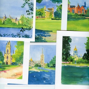Notre Dame University-note Cards With Envelopes. Giclée Prints ...
