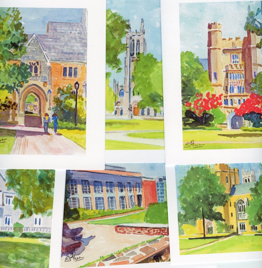 Duke University Note Cards With Envelopes. Giclée Prints Available ...