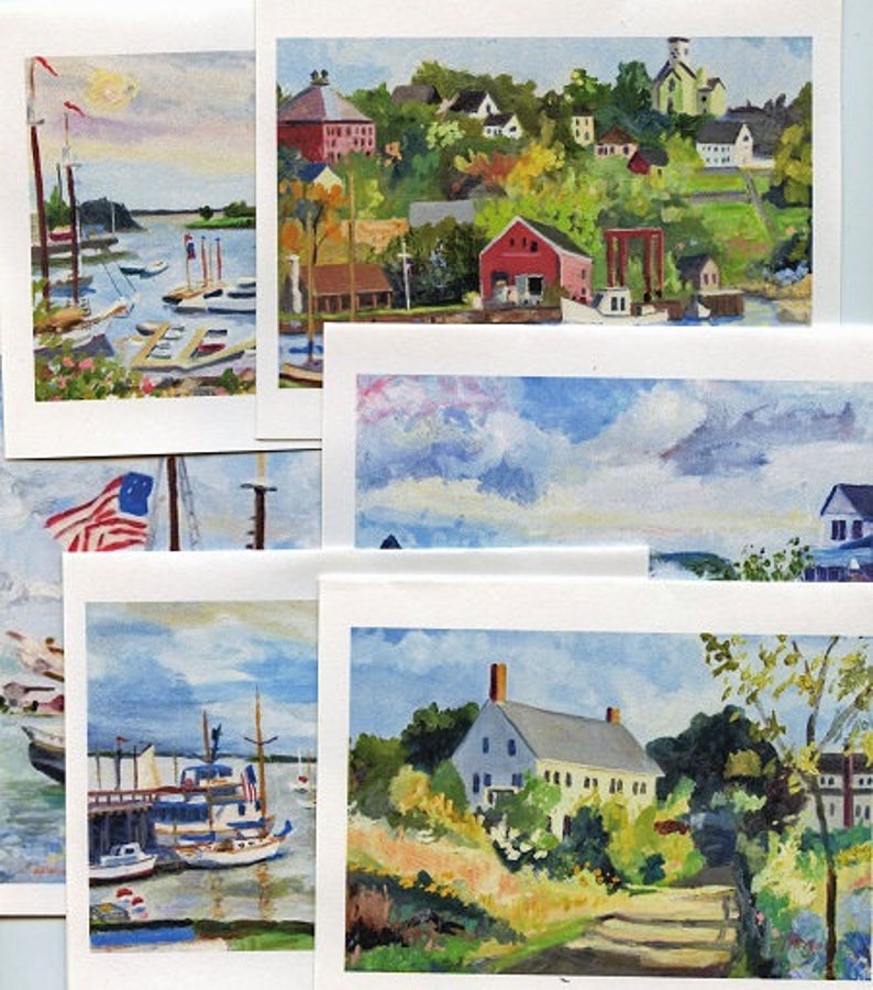 Maine Coast Note Cards With Envelopes series 1. Giclée Prints Available ...