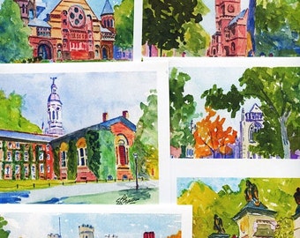 Personalized College Notecards/university Stationery With - Etsy