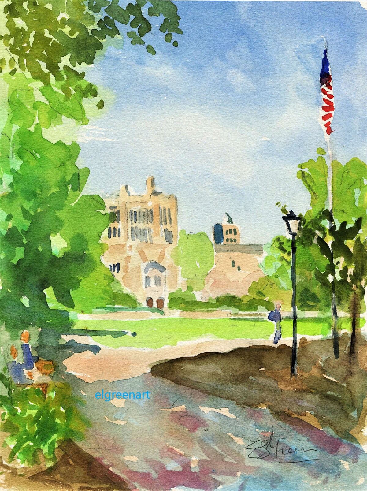 Yale University Note Cards With Envelopes. Giclée Prints and Collages ...