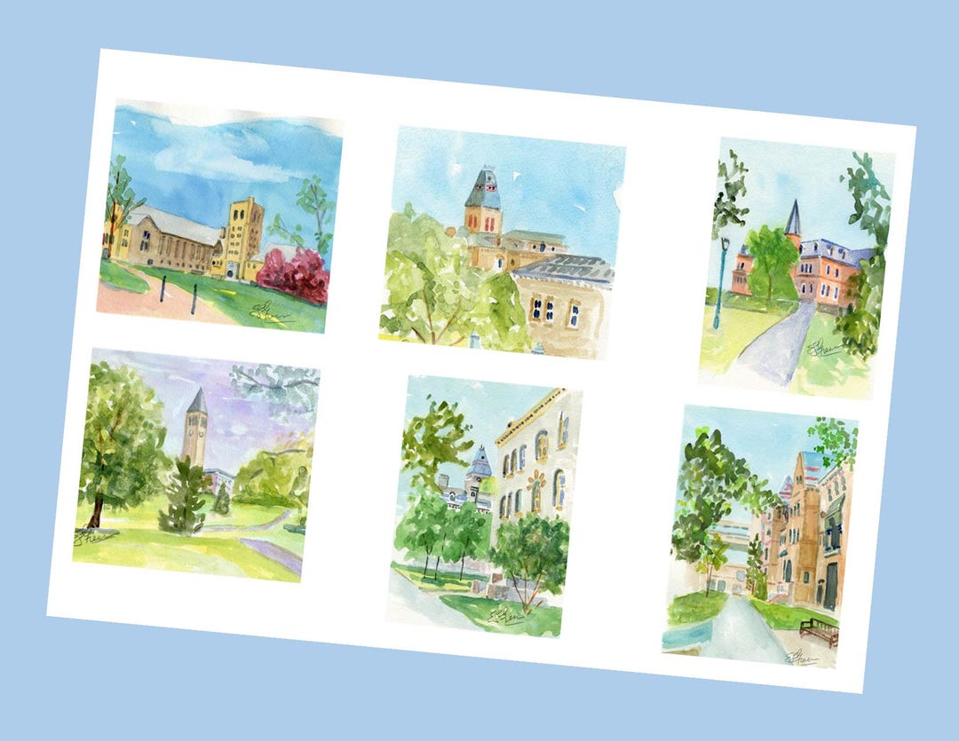 Cornell University Note Cards With Envelopes. Giclée Prints and ...