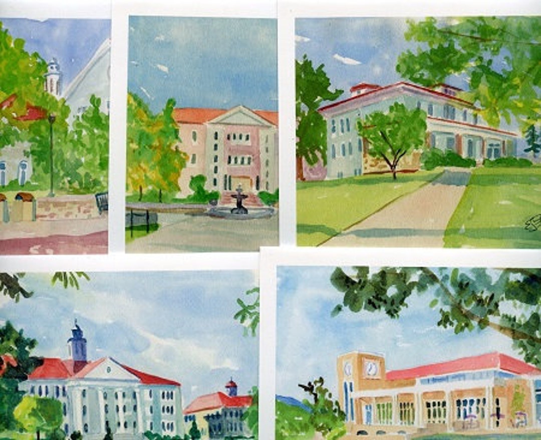 JMU james Madison University Note Cards With Envelopes and Giclée ...