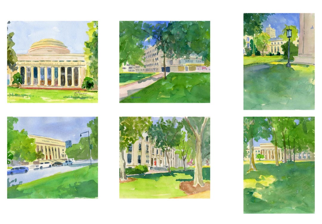 MIT (massachusetts Institute of Technology) Note Cards With Envelopes ...