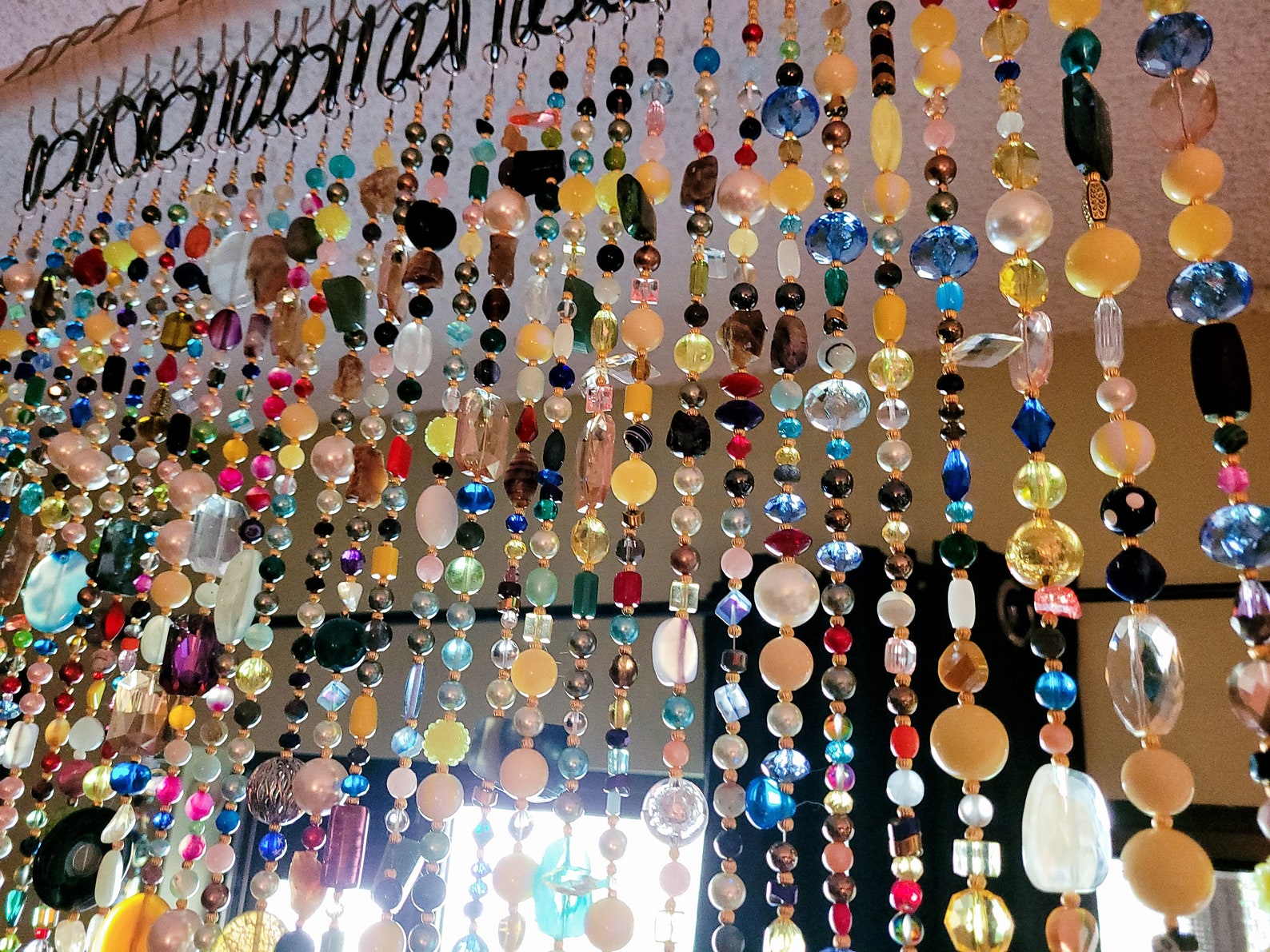 Bead Curtain Sun Catcher for Door or Window Bohemian Eclectic Decor - Etsy