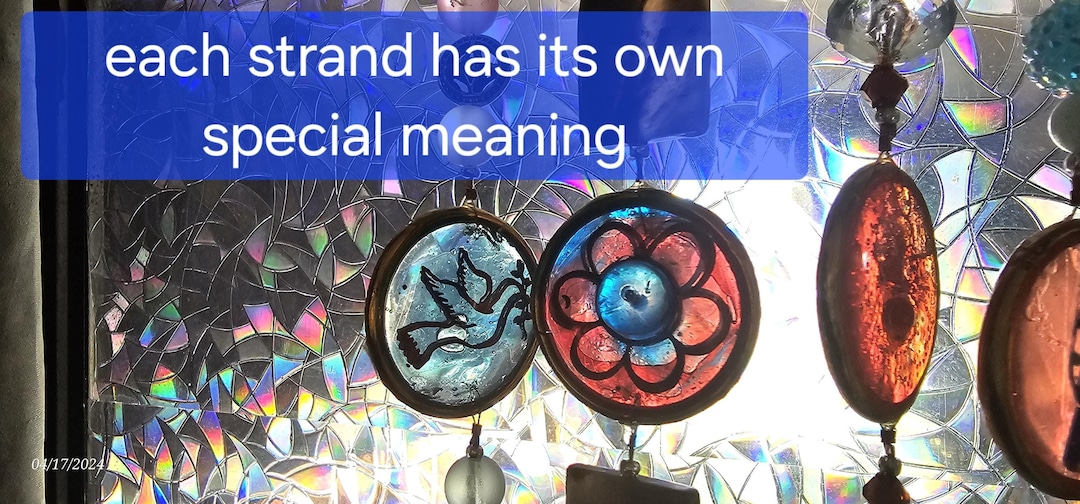 Sun Catchers Bead Strands 20" Window Handmade Unique Strands Light ...