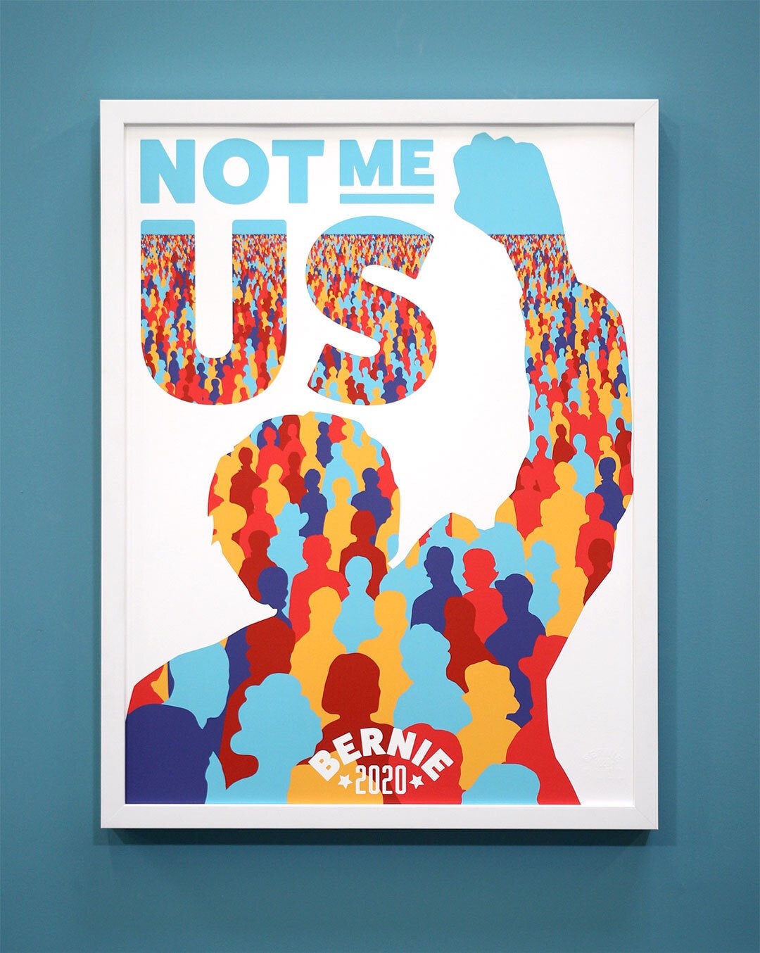 Not Me Us, Large Gallery Grade Print, Bernie Sanders Inspired Art - Etsy