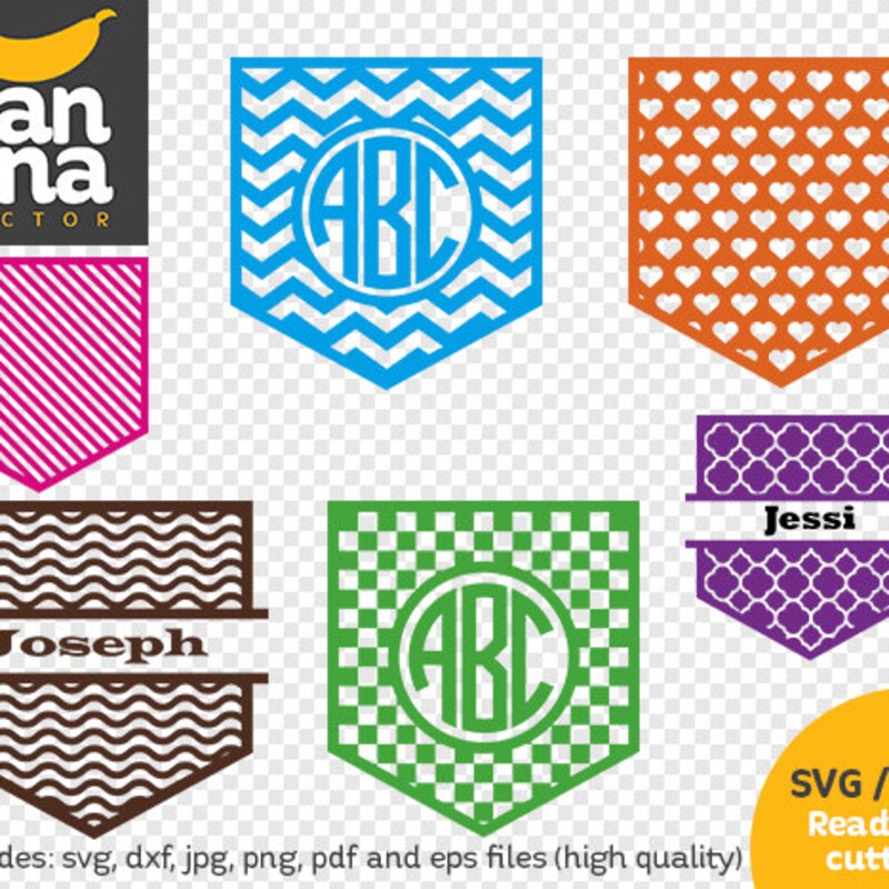 Pocket Monogram - Etsy