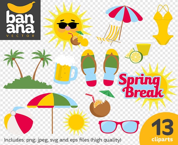 Spring Break Graphics Clip Art
