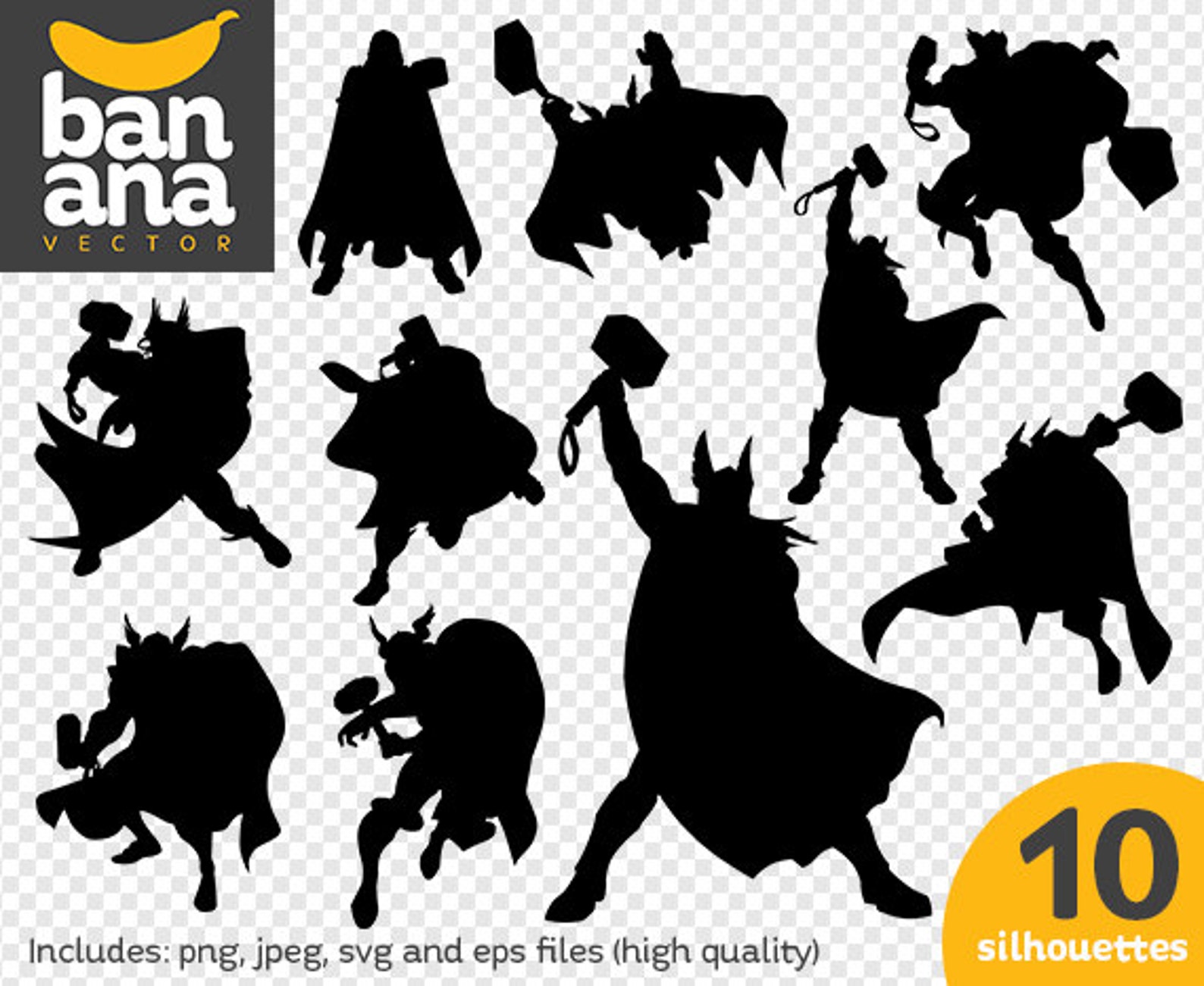 SALE Thor Png Jpg Svg Eps Files High Resolution BV-FA-0076 - Etsy