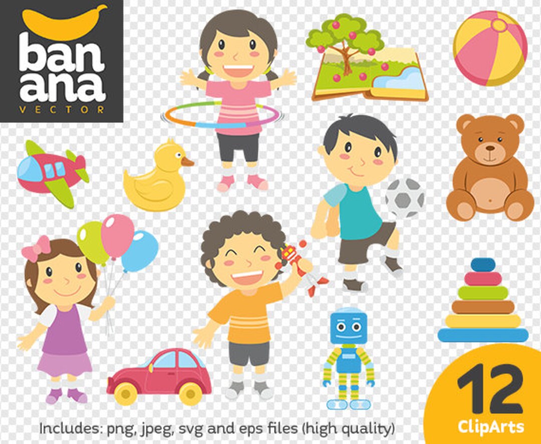 Children's Day Clipart Png Jpg Eps Svg Files High Resolution BV-CL-0275 ...