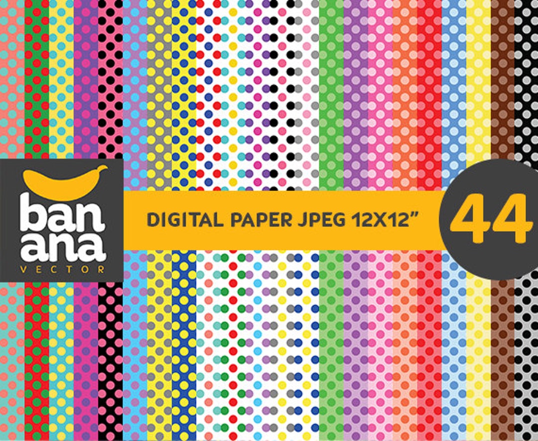SALE Digital Paper Polka Dots 2 Jpg Files High Resolution Bv-dp-0002 ...
